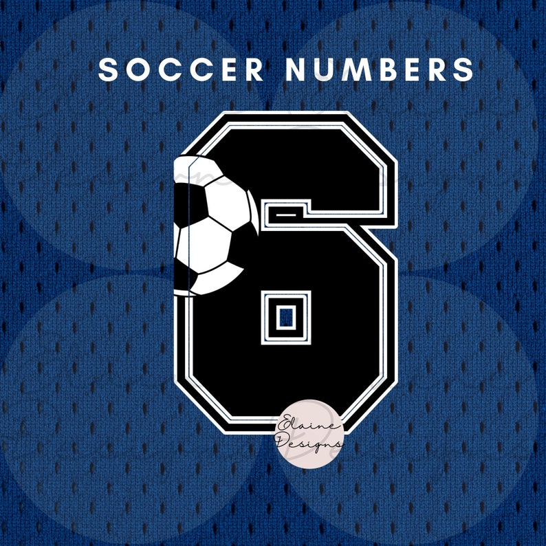 Soccer Numbers Varsity Numbers Svg Sports Numbers Svg Soccer Ball ...