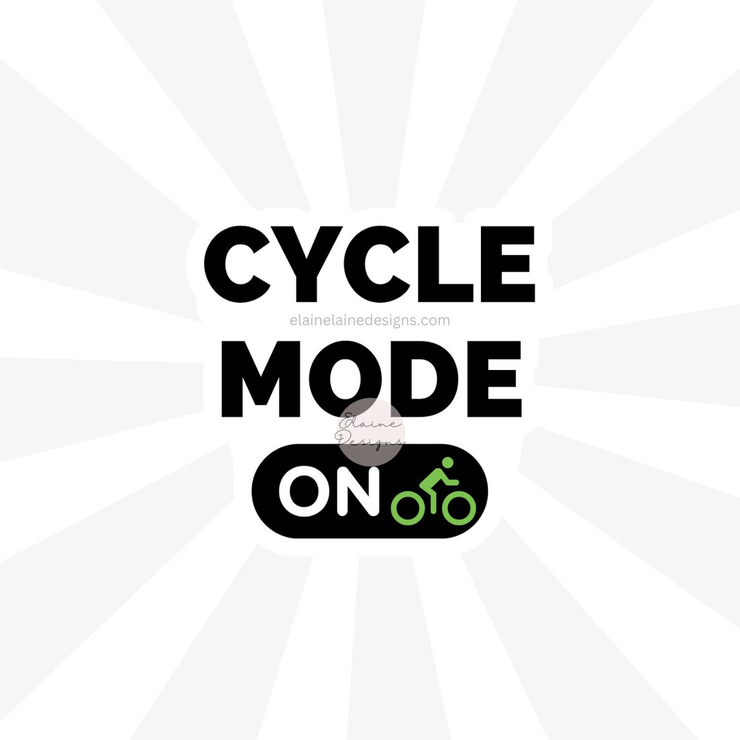 Cycle Sticker, Cycling Sticker, Biking Sticker, Bike Sticker, Cycle ...