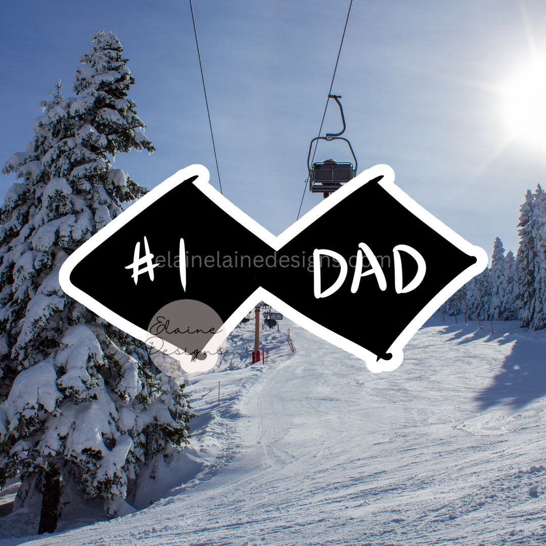 Ski Dad, Ski Dad Sticker, Ski Sticker, Skiing Stickers, Double Black ...