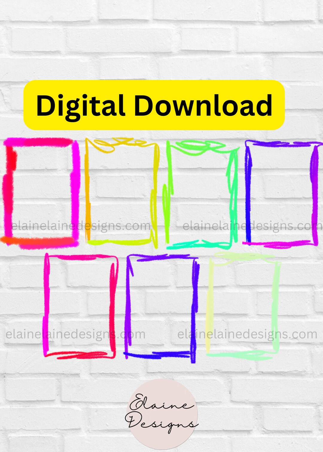 Crayon Lines, Handdrawn Lines, Crayon Borders, Crayola Frames ...