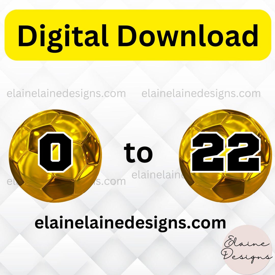 Soccer Ball Numbers, Soccer Numbers, Football Numbers, Soccer, Numbers ...