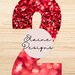 Red Sparkle Numbers Red Glitter Numbers Wedding Table Numbers Girl ...