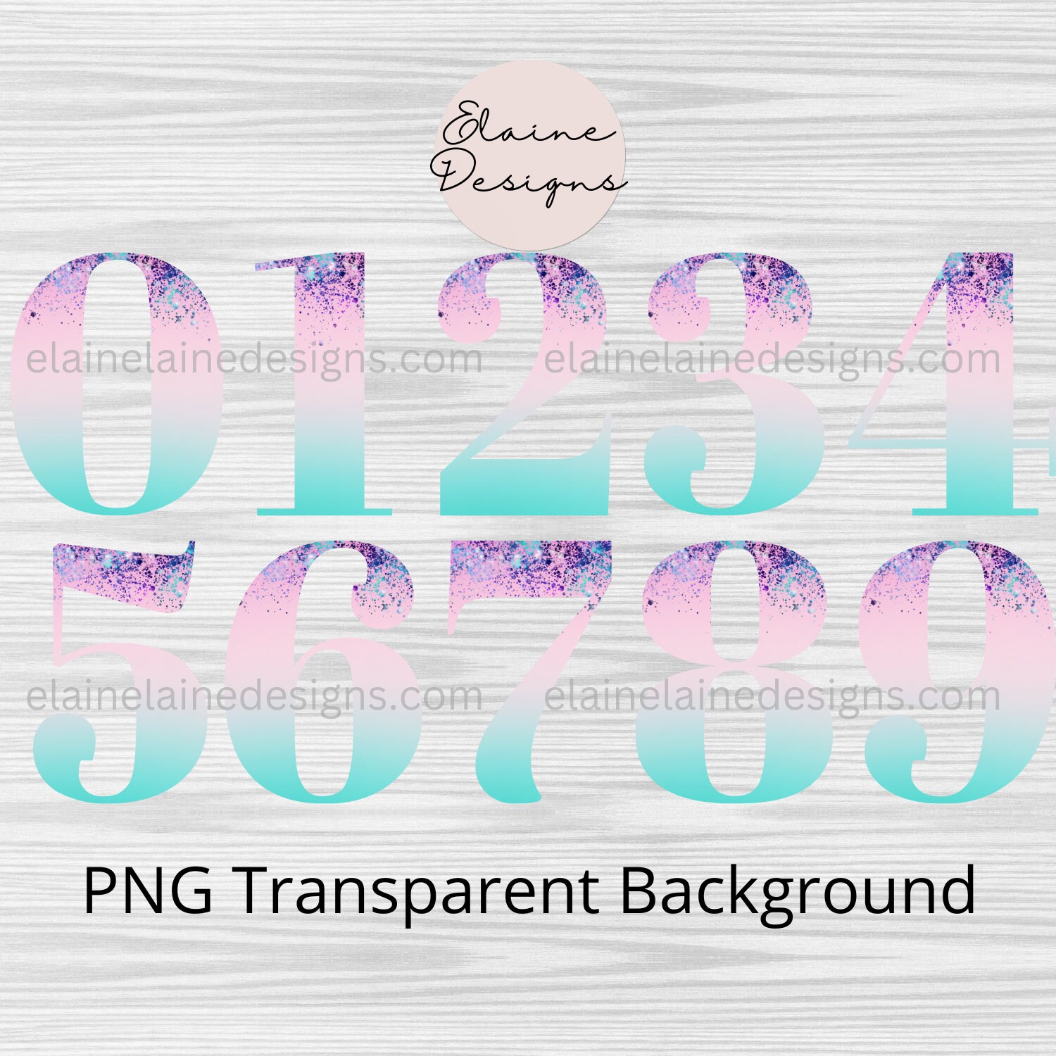 Pink Purple Numbers Purple Glitter Numbers Wedding Table Numbers ...