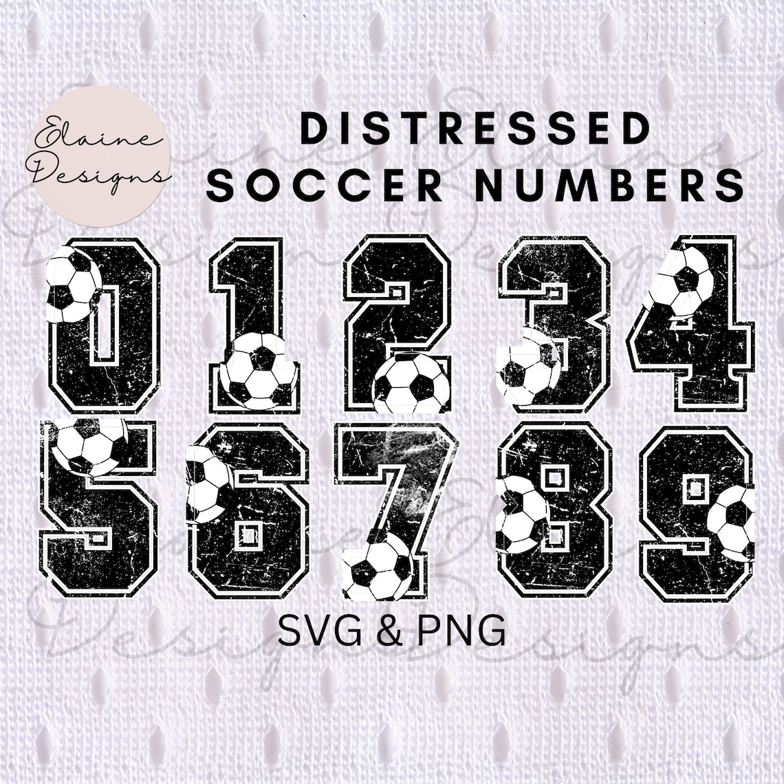 Soccer Numbers Svg Distressed Sports Numbers Svg Soccer Ball Numbers ...