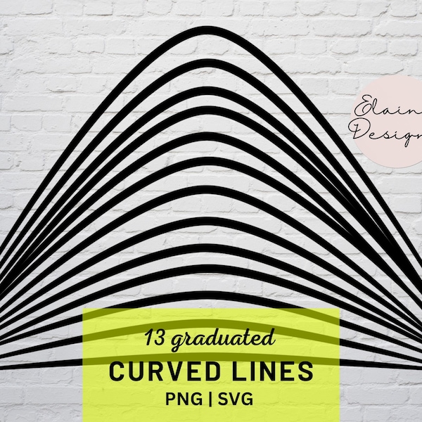 Curve Line Art - Etsy