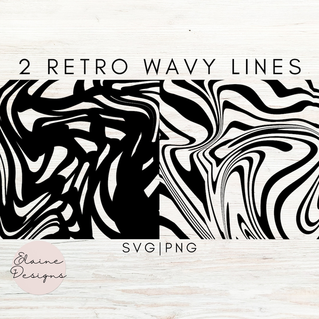 Lines Svg Retro Wavy Lines Png 60s Hippy Designs Svg Stickers 90s ...