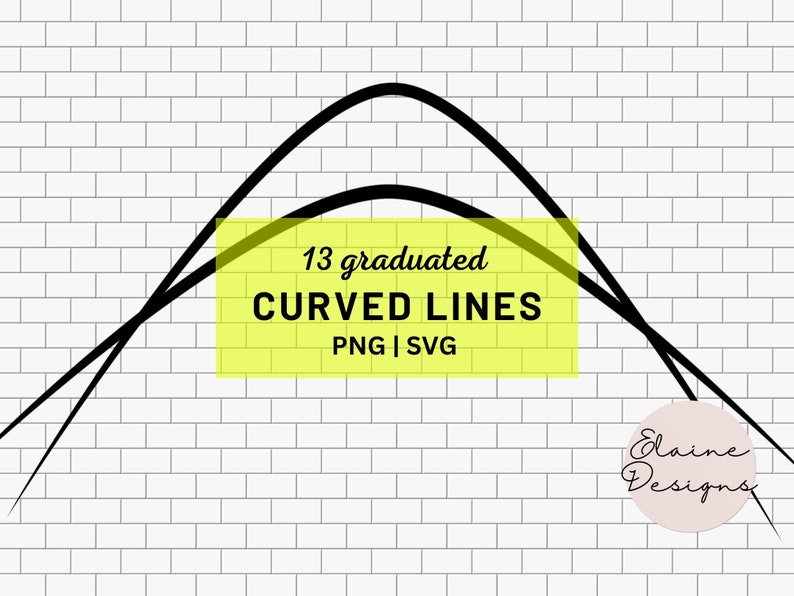 Curved Lines Svg Graduated Curved Lines Png Curve Line Hill Mountain Bundle Rounded Curve Smooth ...