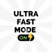 Ultra Fast Mode Sticker, Faster Sticker, Lightning Fast Sticker, Fast ...