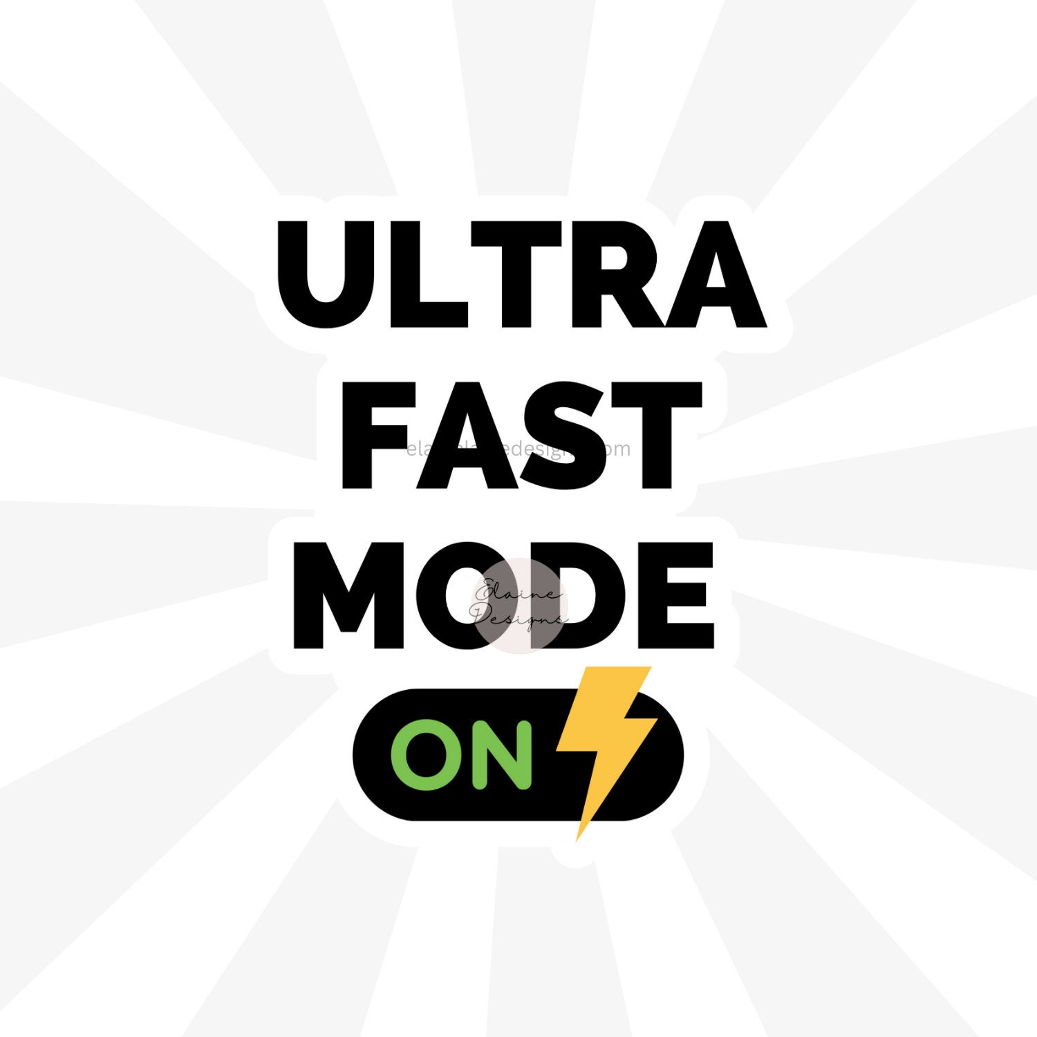 Ultra Fast Mode Sticker, Faster Sticker, Lightning Fast Sticker, Fast ...