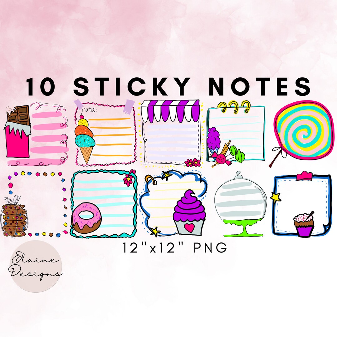 Sticky Notes Bundle Digital Planners Post-it Notes Digital - Etsy
