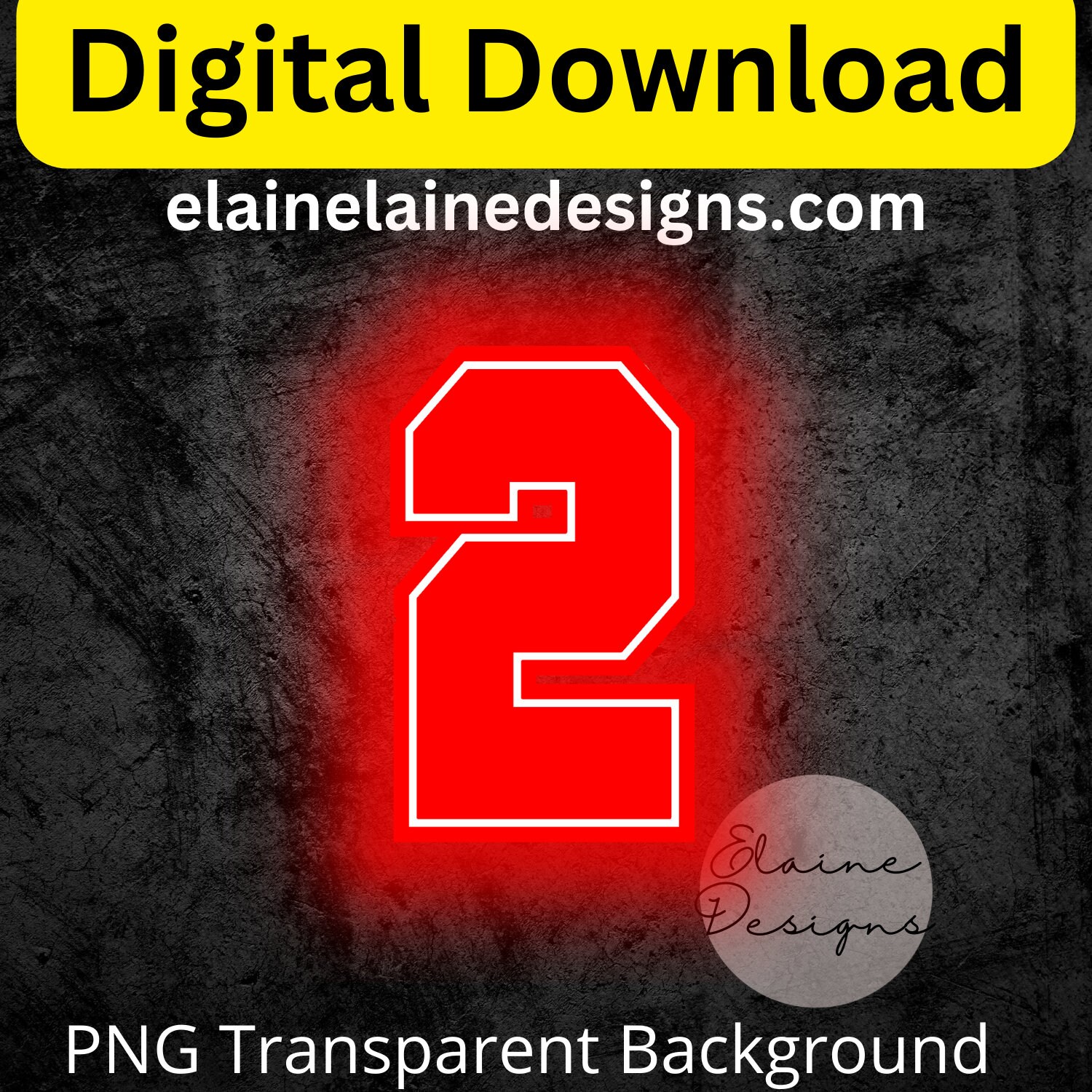 Neon Numbers PNG, Printable Numbers, Neon Numbers, Fluorescent Numbers ...