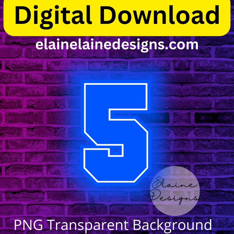 Neon Numbers PNG, Printable Numbers, Neon Numbers, Fluorescent Numbers ...