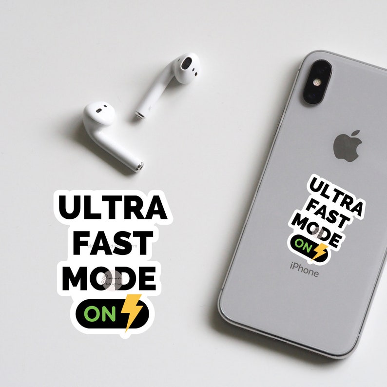 Ultra Fast Mode Sticker, Faster Sticker, Lightning Fast Sticker, Fast ...