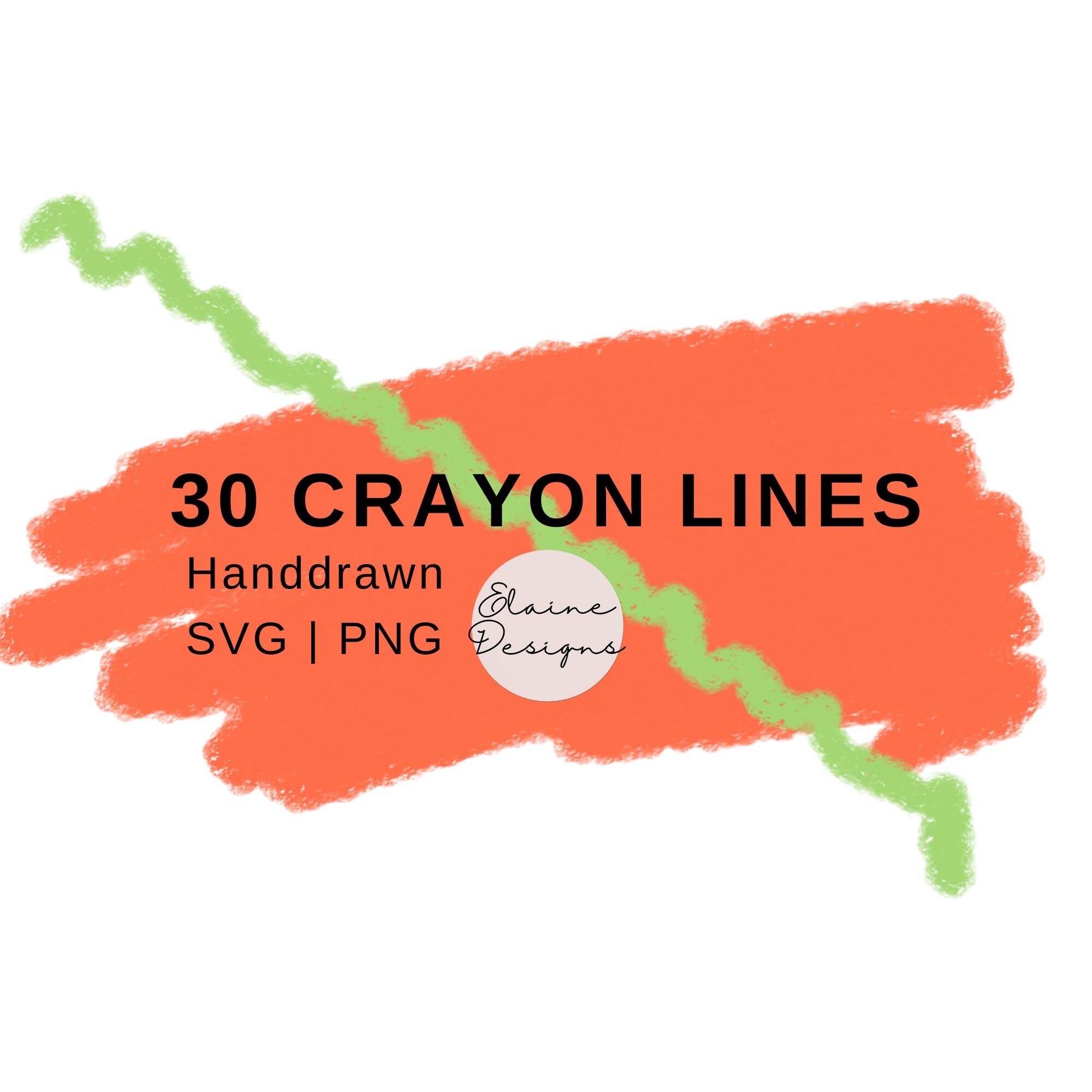 Crayon Lines Svg Handdrawn Lines Colorful Lines Crayola Lines Crayon ...