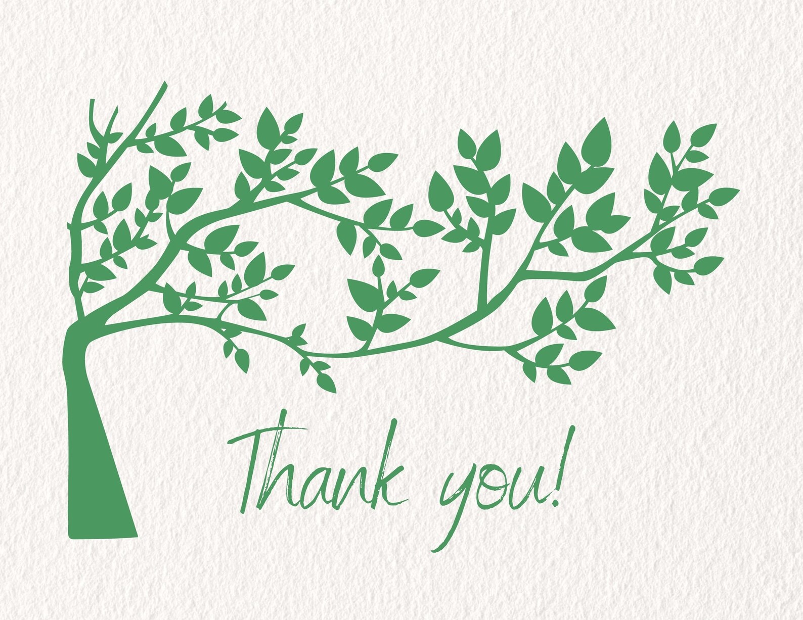 Clover Patch Tree Thank You Postcard - Etsy