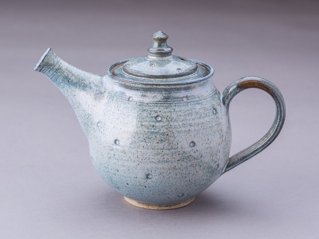 Hand Thrown Stoneware Dotty Teapot - Etsy UK