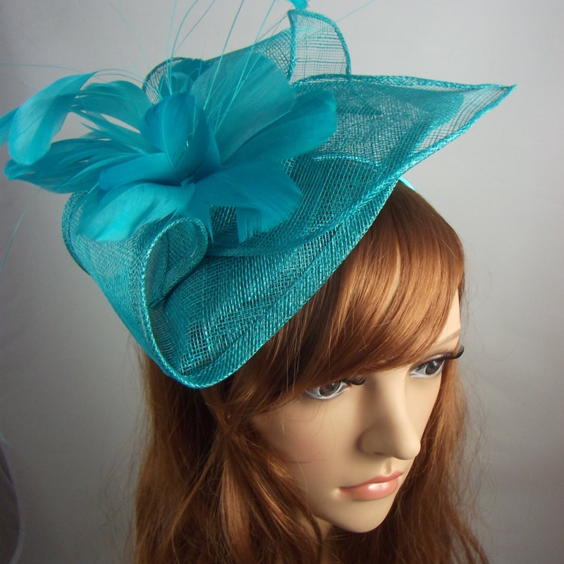 Teal Fascinator - Etsy