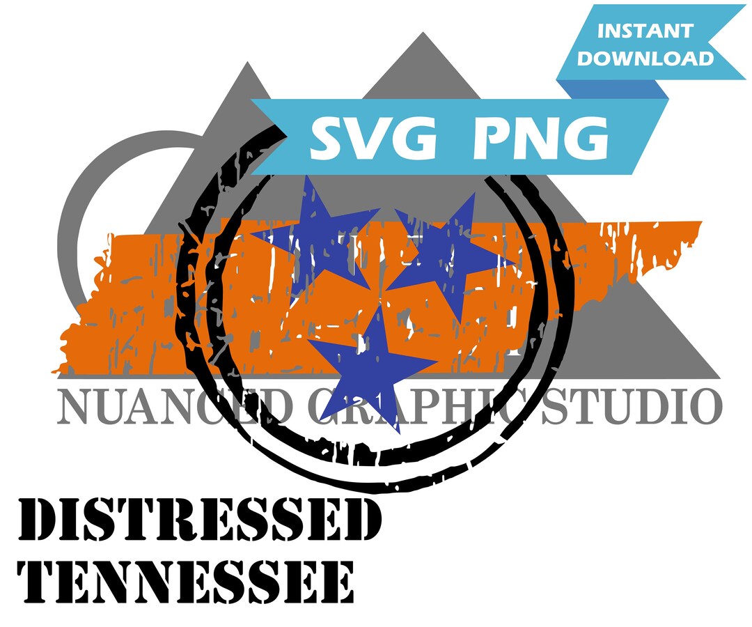 Distressed Tennessee Svg, Cut File for Silhouette, Png, Cute Shirt ...