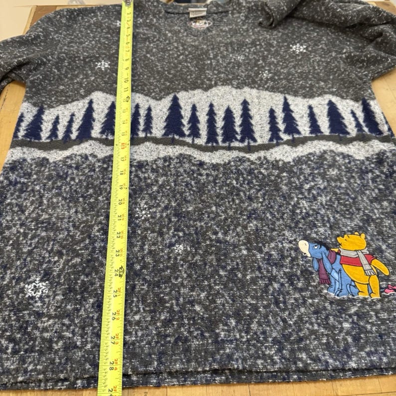 VTG Winnie the Pooh Eeyore Winter Sweater Size Medium Disney Cozy - Etsy