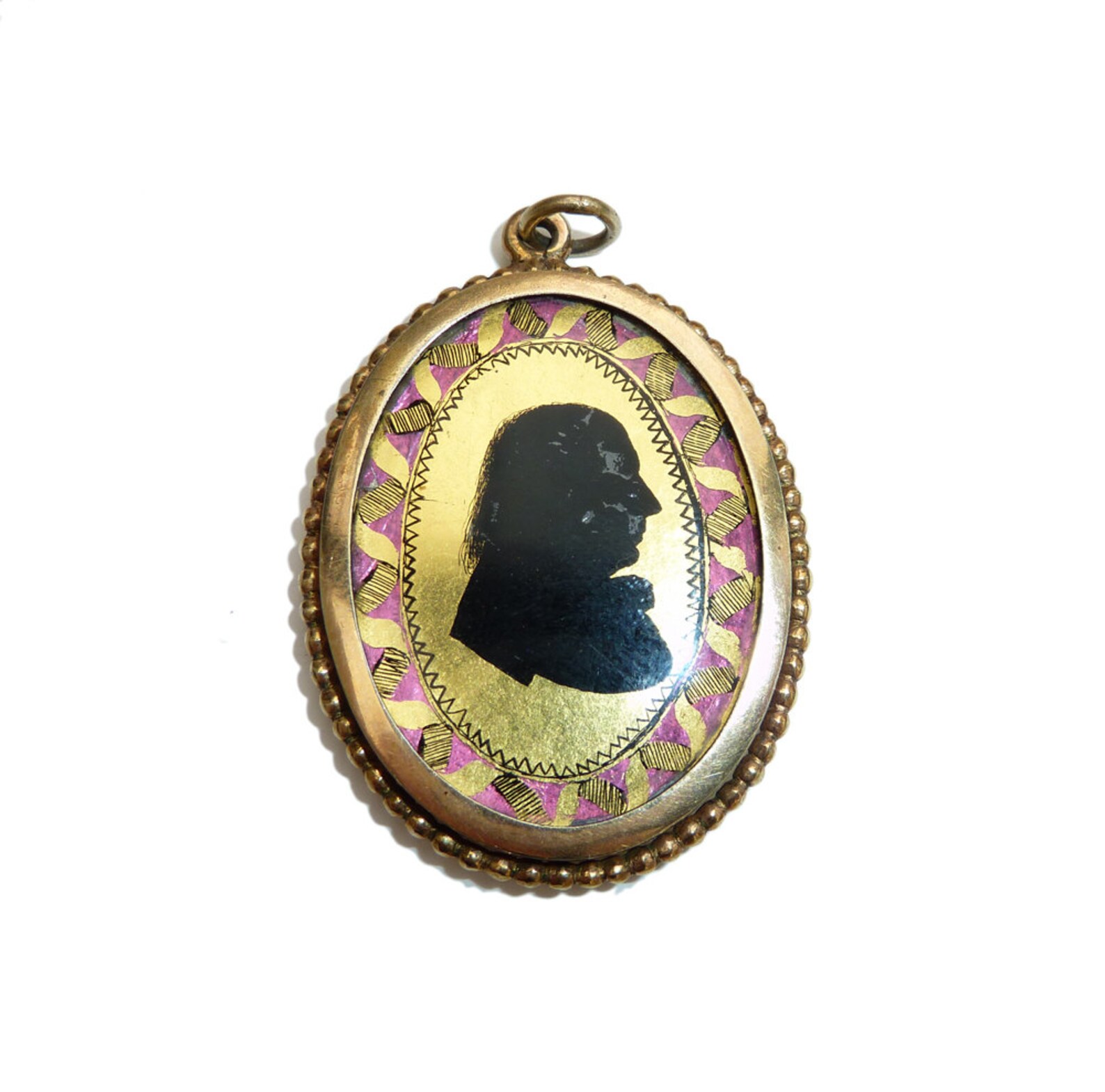 Georgian Yellow Gold Silhouette Locket - Etsy