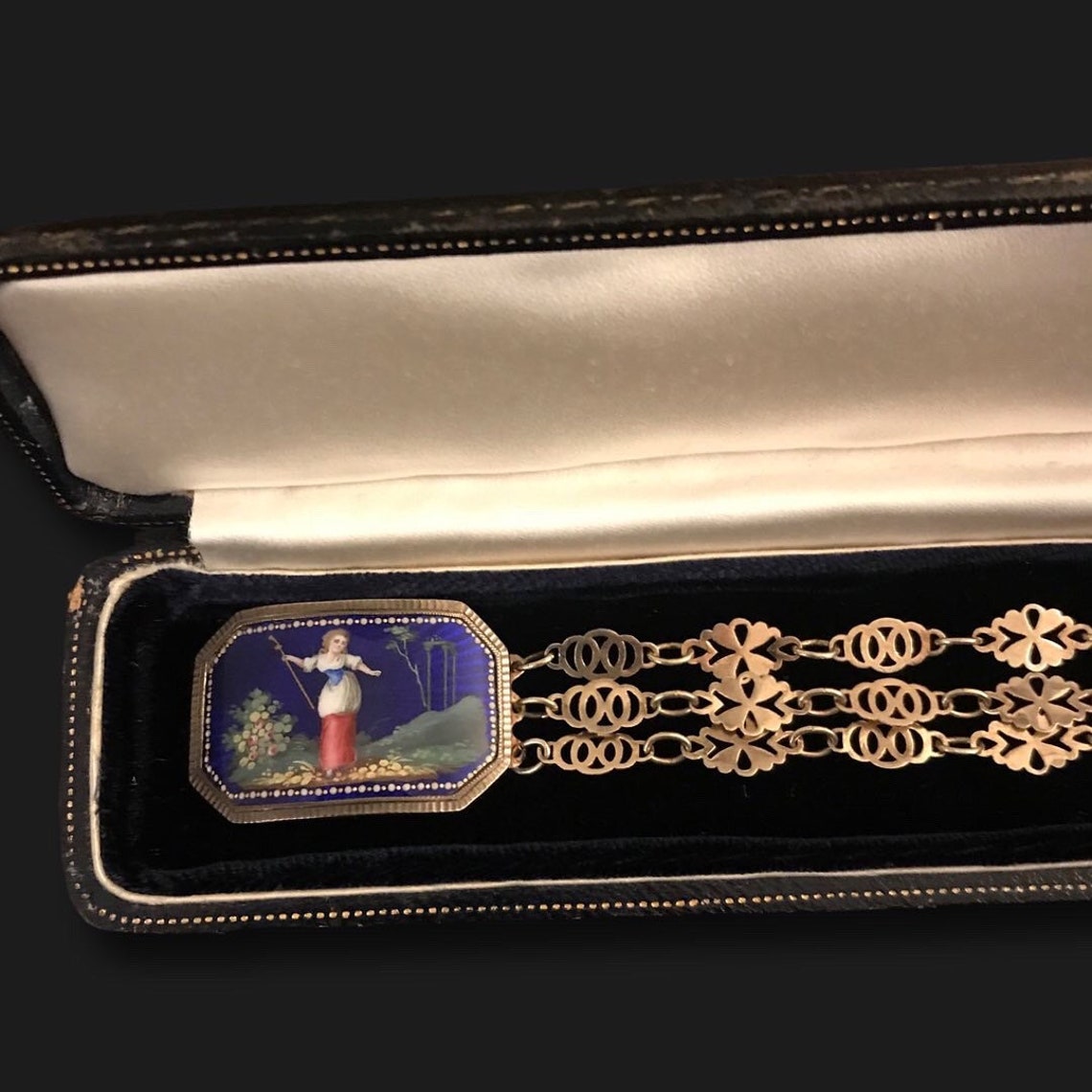 Pair of 18th Century French Enamel Clasps - Etsy