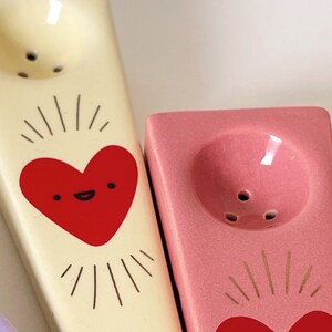 Happy Heart Ceramic Smoking Pipe - Smiling Face - Choose Your Color ...