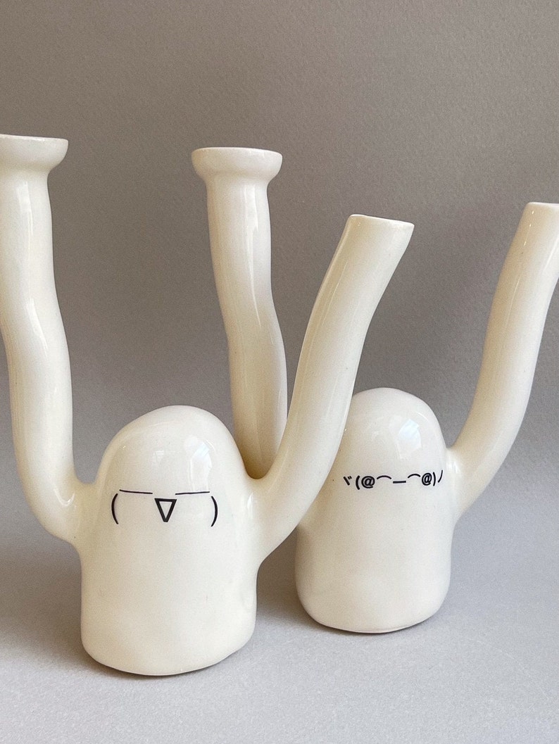Ghost Ceramic Pipe Cute Ceramic Handmade Colorful Pipes - Etsy