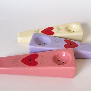 Happy Heart Ceramic Smoking Pipe - Smiling Face - Choose Your Color ...