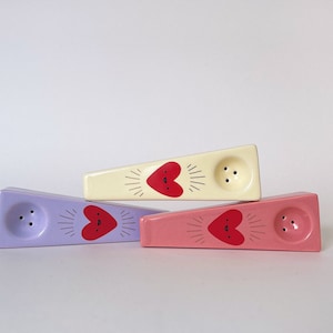 Happy Heart Ceramic Smoking Pipe - Smiling Face - Choose Your Color ...