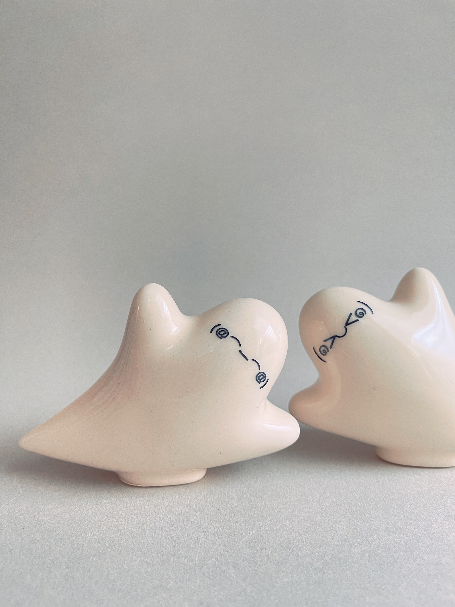 Digi Ghost Home Decor Handmade Ceramic Ghost Figurine - Etsy