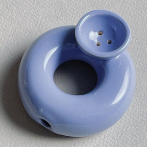 Ceramic Indigo Blue Pipe Cute Small Ceramic Smoking Pipe Handmade Round ...