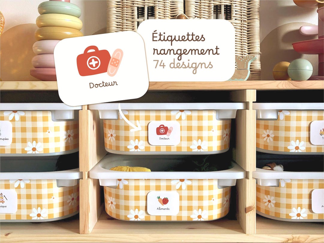 Toy Bin Storage Labels | Ikea Trofast | Montessori, Playroom and ...
