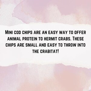 Mini Cod Chips - Hermit Crab Food - Etsy