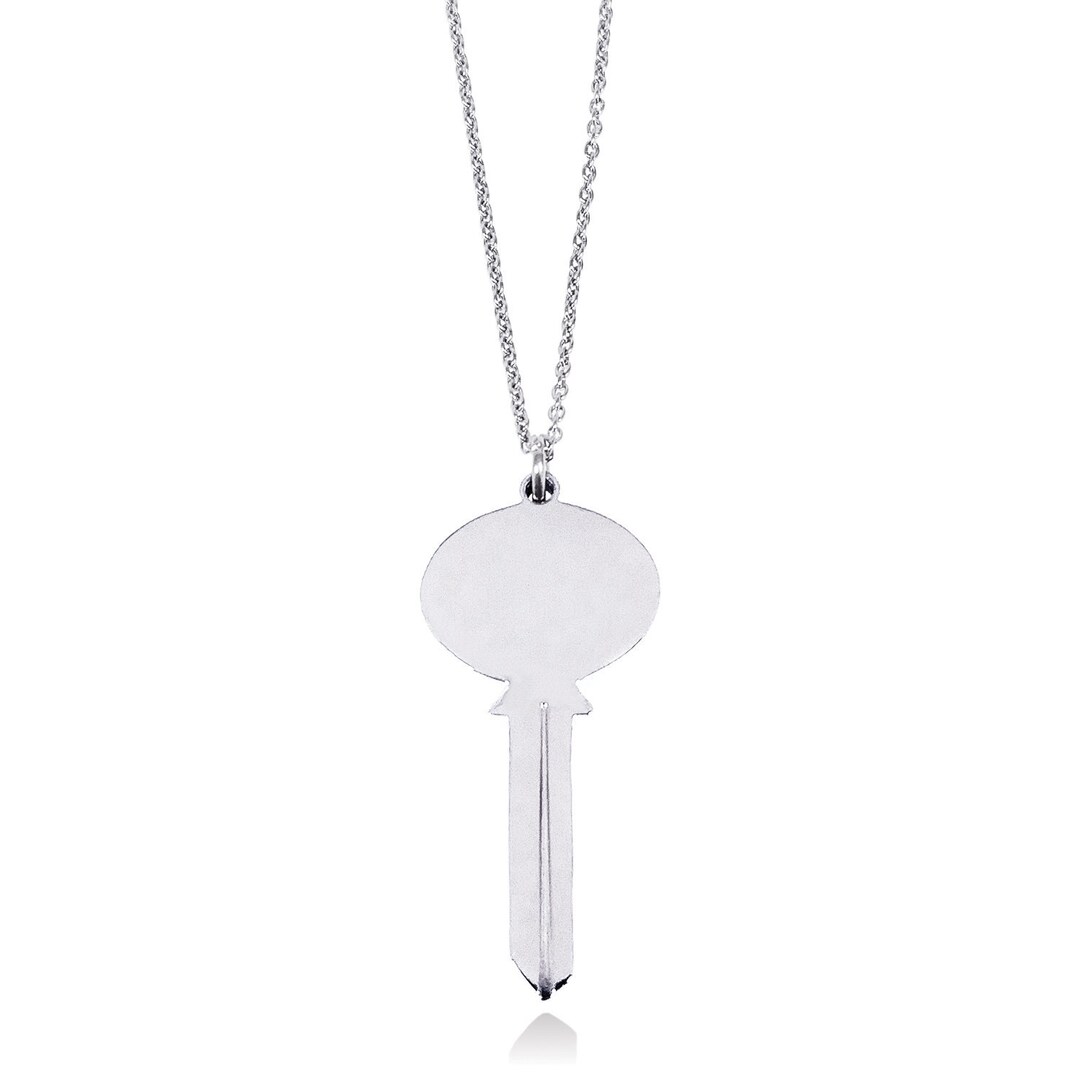 Oval Key Pendant Free Custom Personalized Engraving 316L Stainless ...