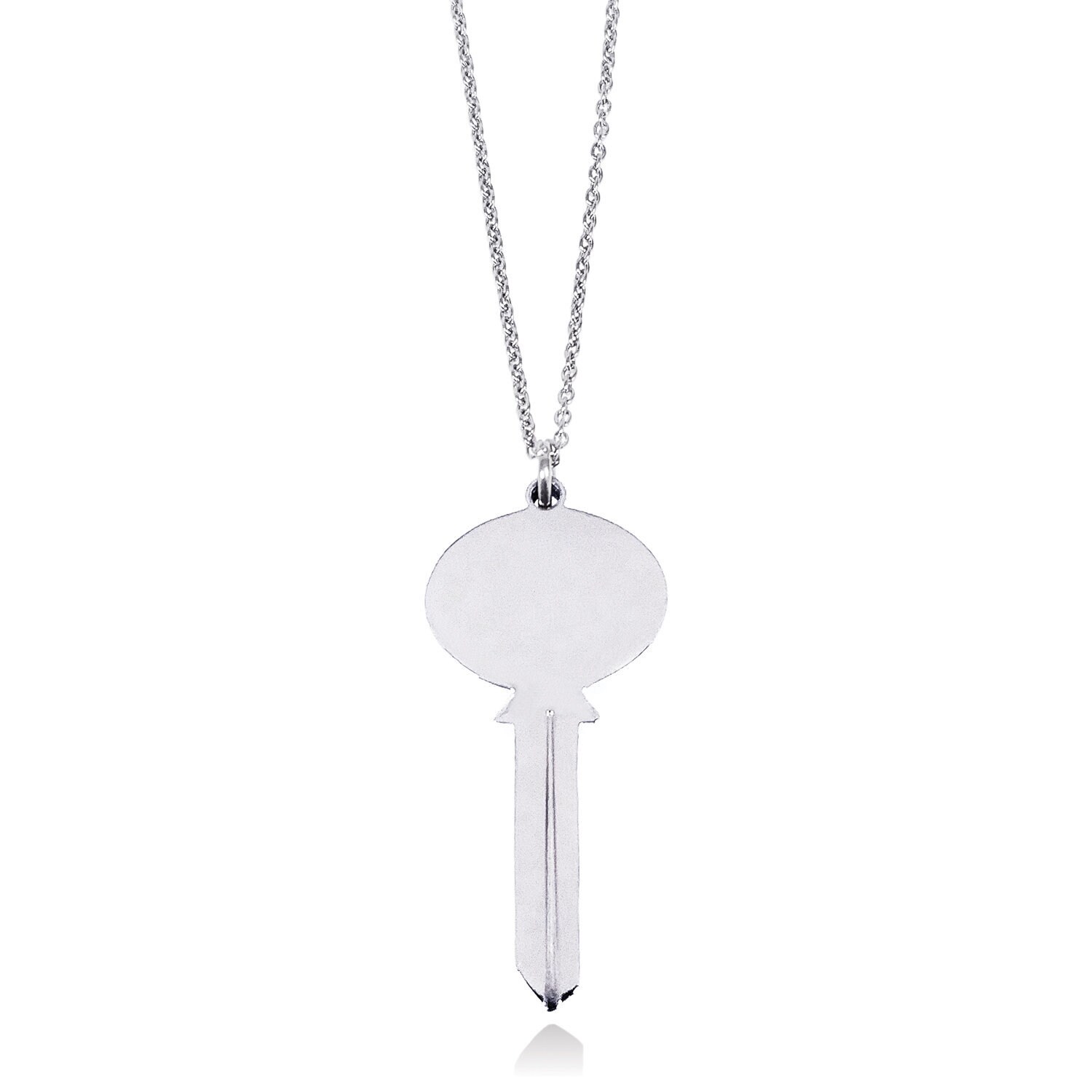 Oval Key Pendant Free Custom Personalized Engraving 316L | Etsy