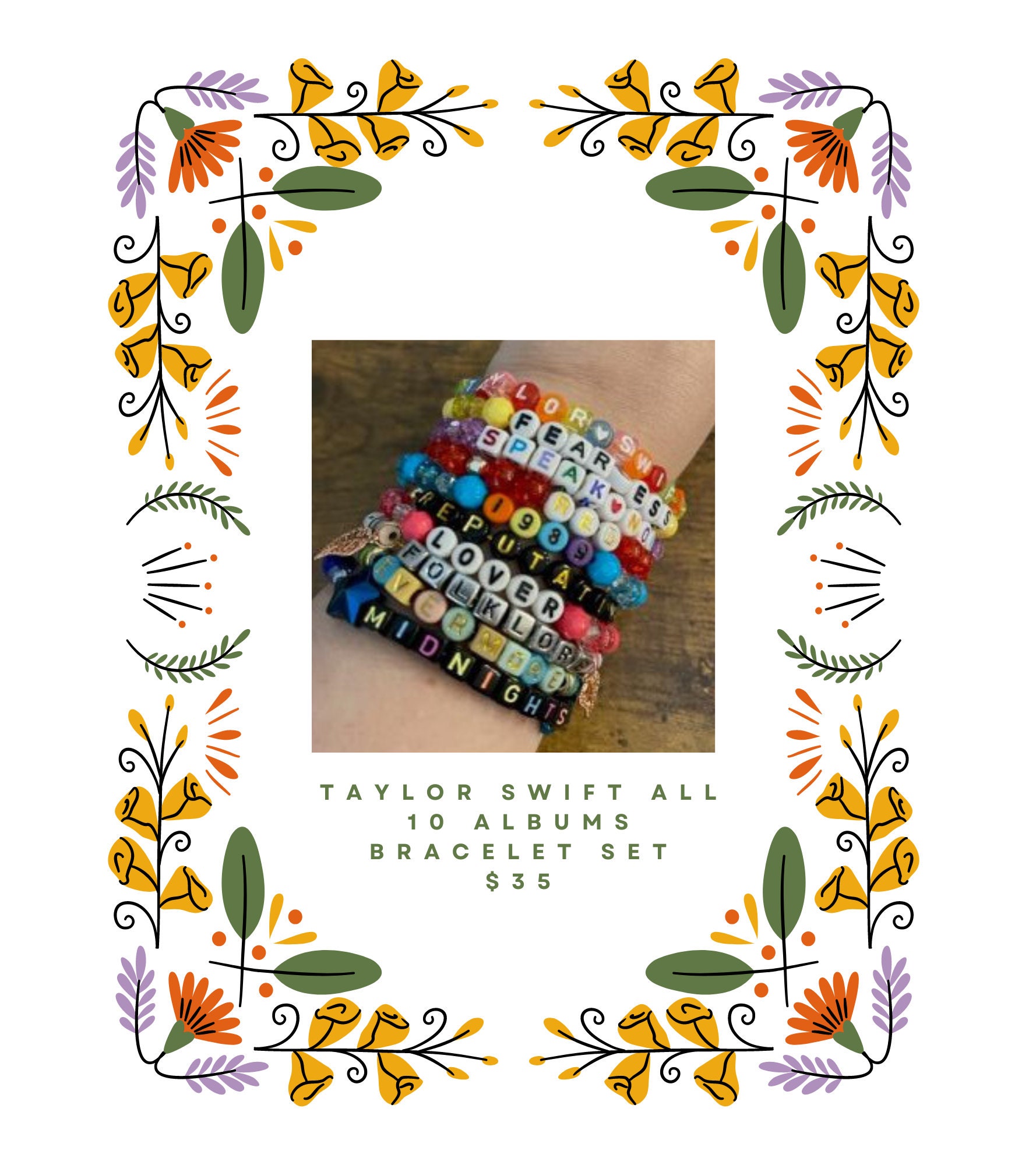 Taylor Swift Eras Tour Friendship Bracelets to Trade at Taylor Swift's ...