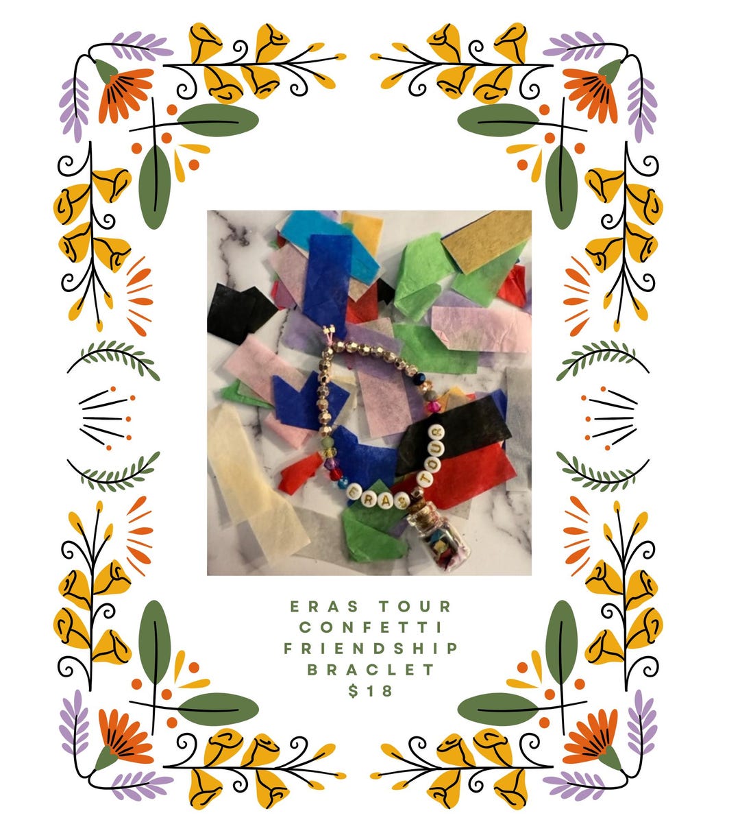 Eras Tour Confetti Friendship Bracelet - Etsy