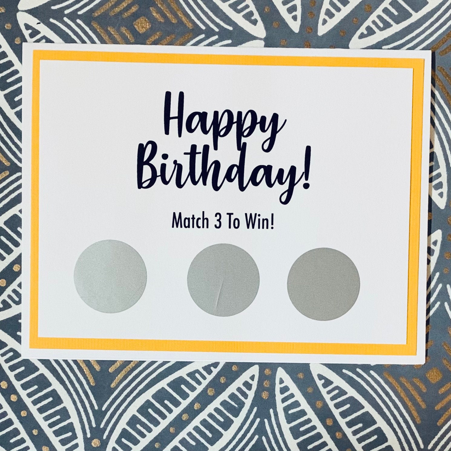 This Card Scratch off Birthday Card - Etsy