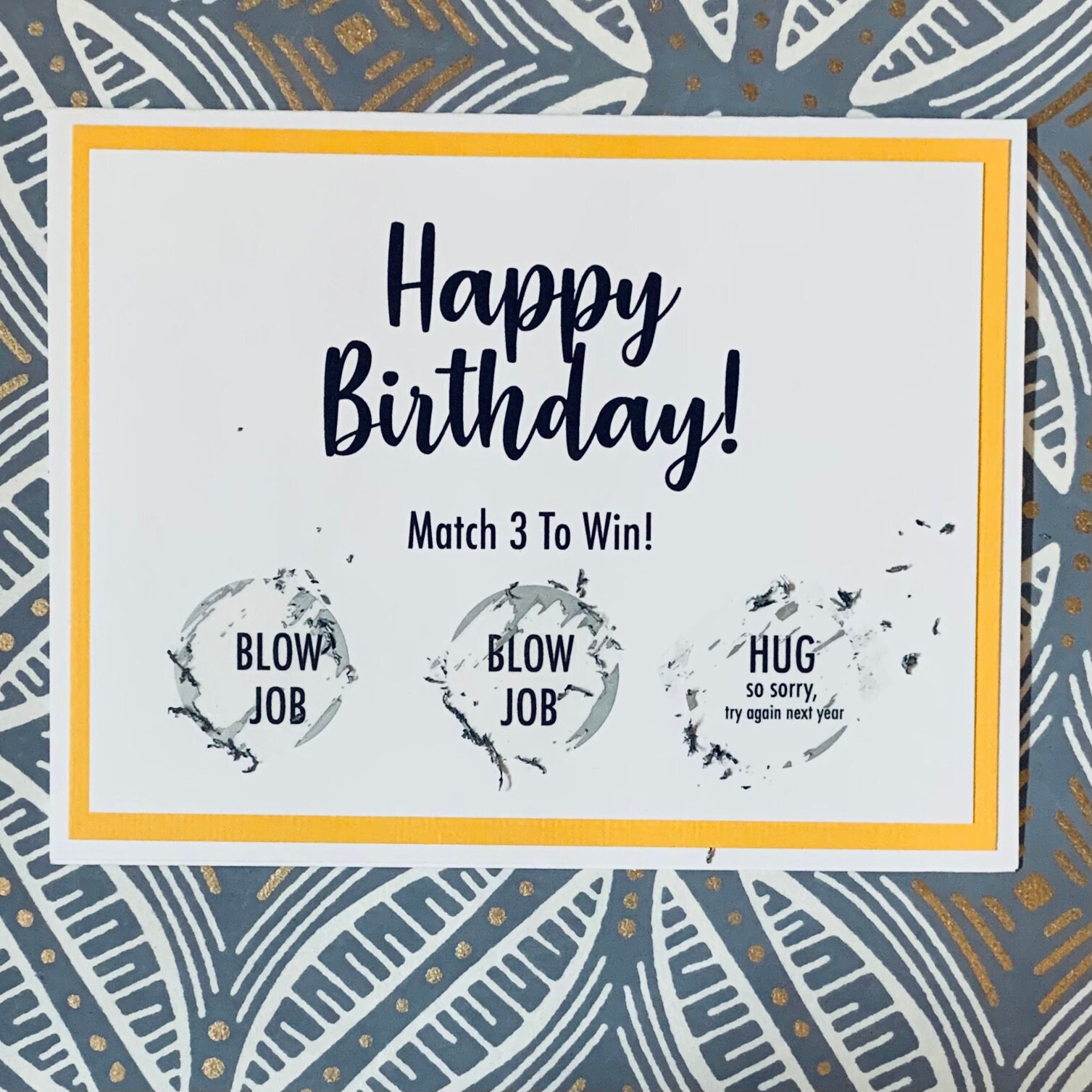 This Card Scratch Off Birthday Card | Etsy