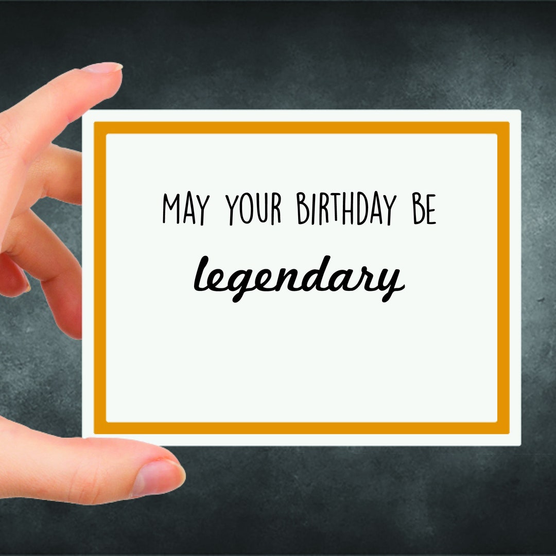 Legendary Birthday Card - Etsy