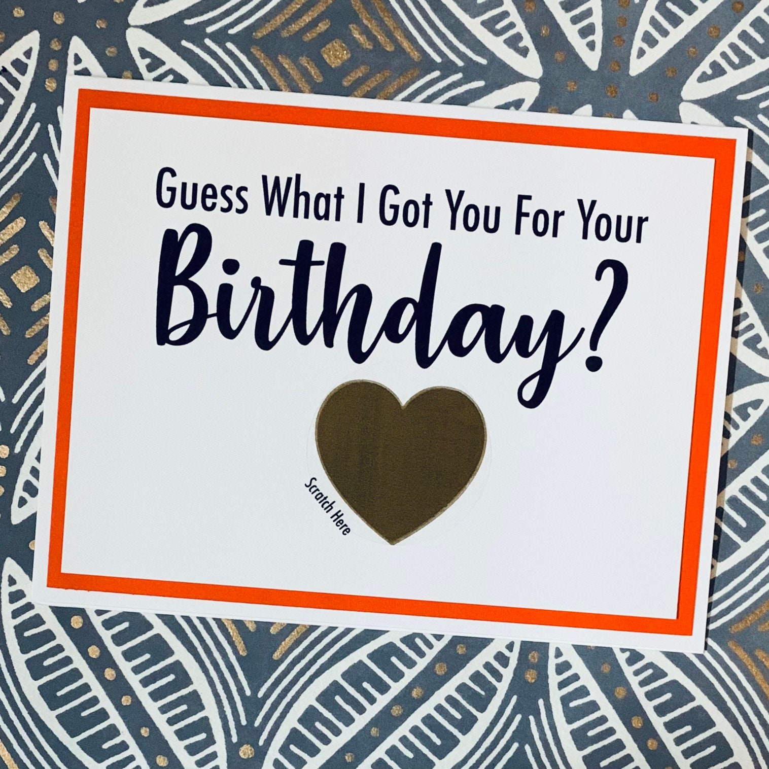 This Card Scratch off Birthday Card - Etsy