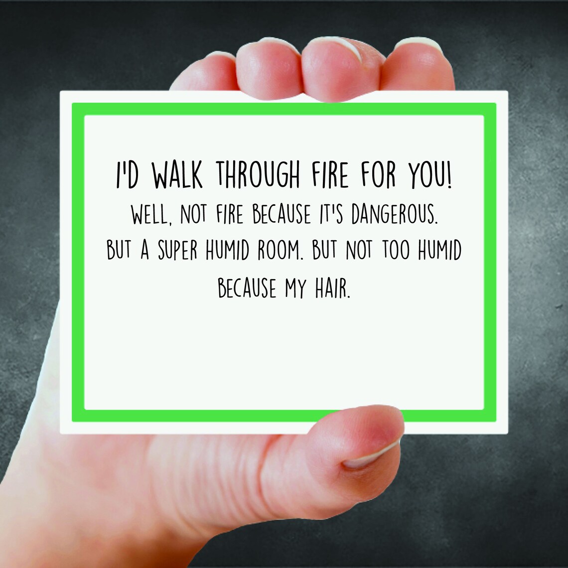 Walk Through Fire Card - Etsy