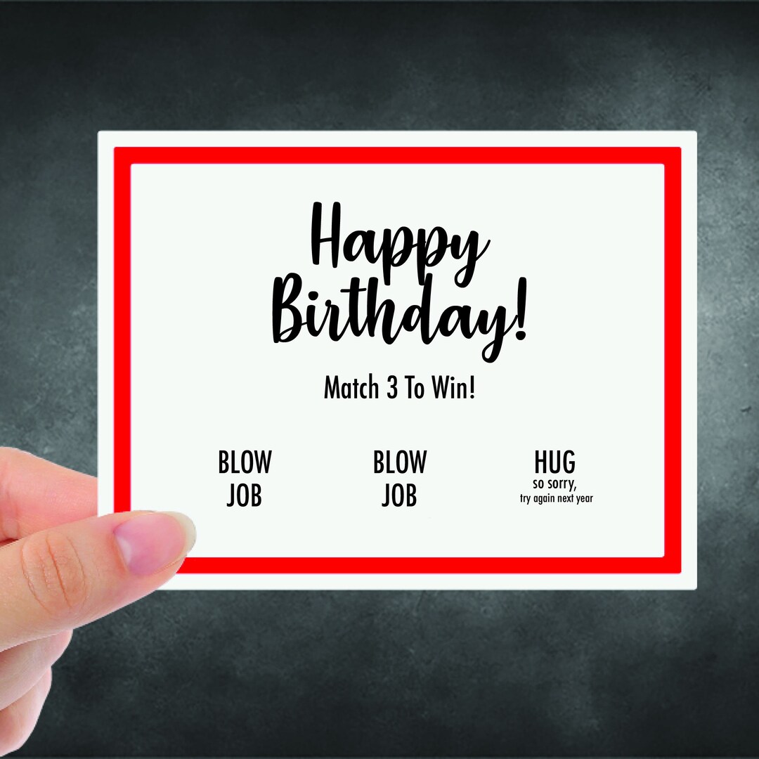 This Card Scratch off Birthday Card - Etsy