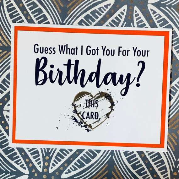 This Card Scratch Off Birthday Card | Etsy