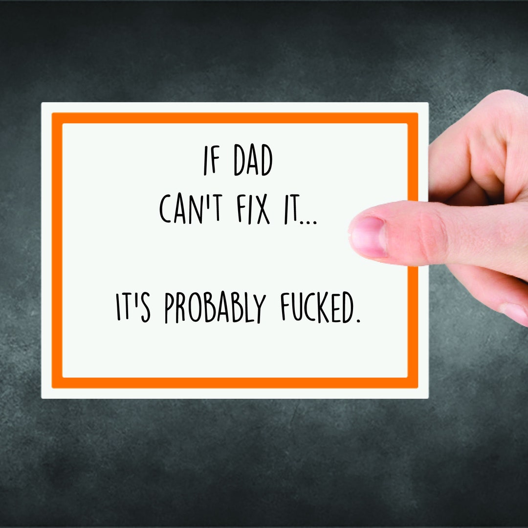 Dad Fix It Father's Day Card - Etsy