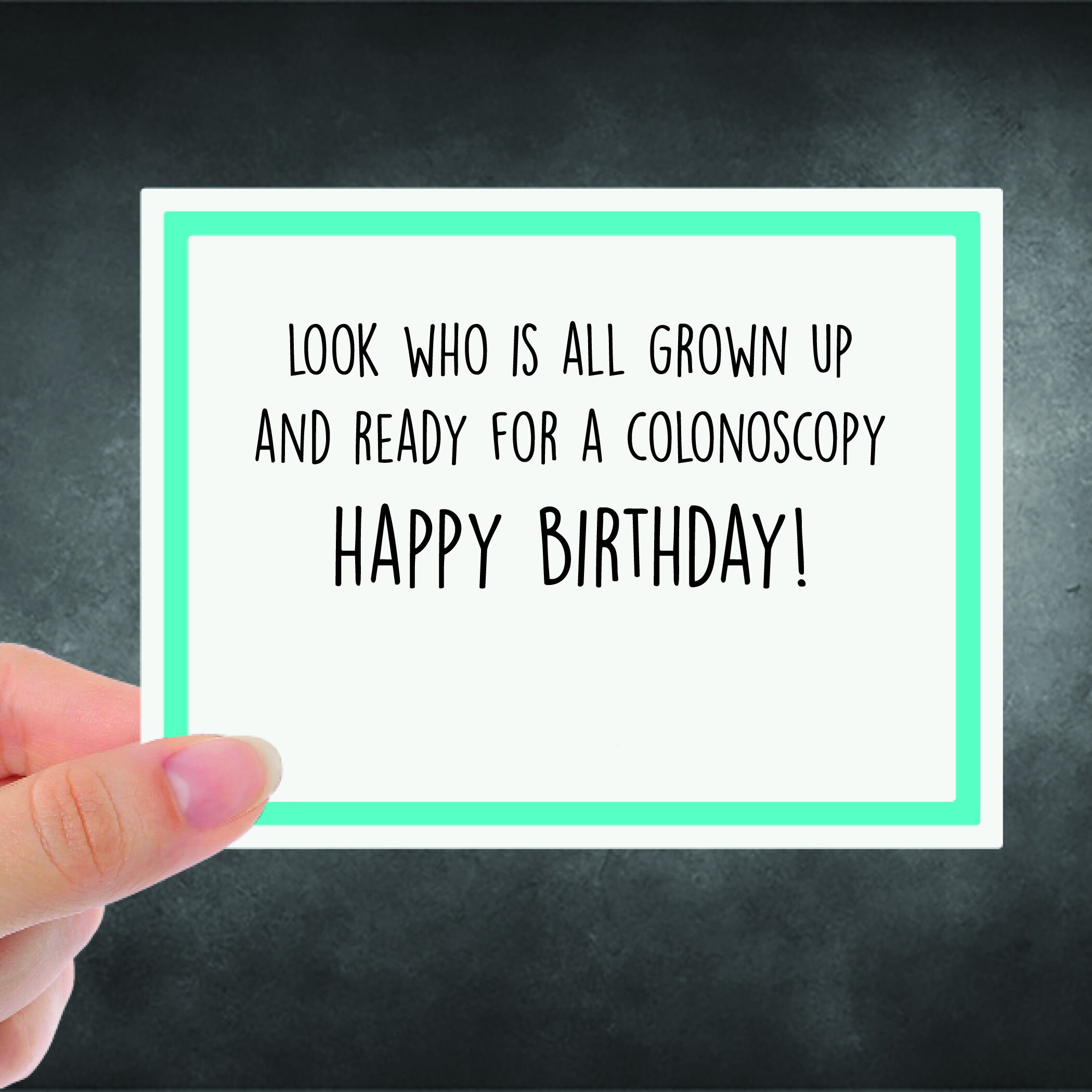 Colonoscopy Birthday Card - Etsy