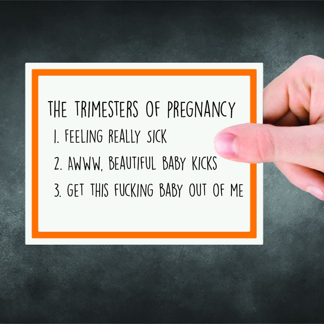 Trimesters of Pregnancy Card - Etsy
