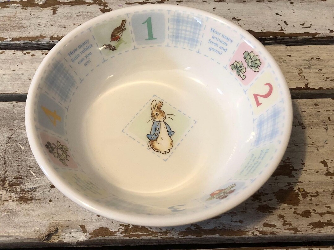 Vintage Wedgwood Peter Rabbit Porcelain Bowl Sweet Graphics - Etsy