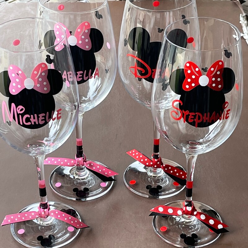 Minnie Mouse Wine - Etsy