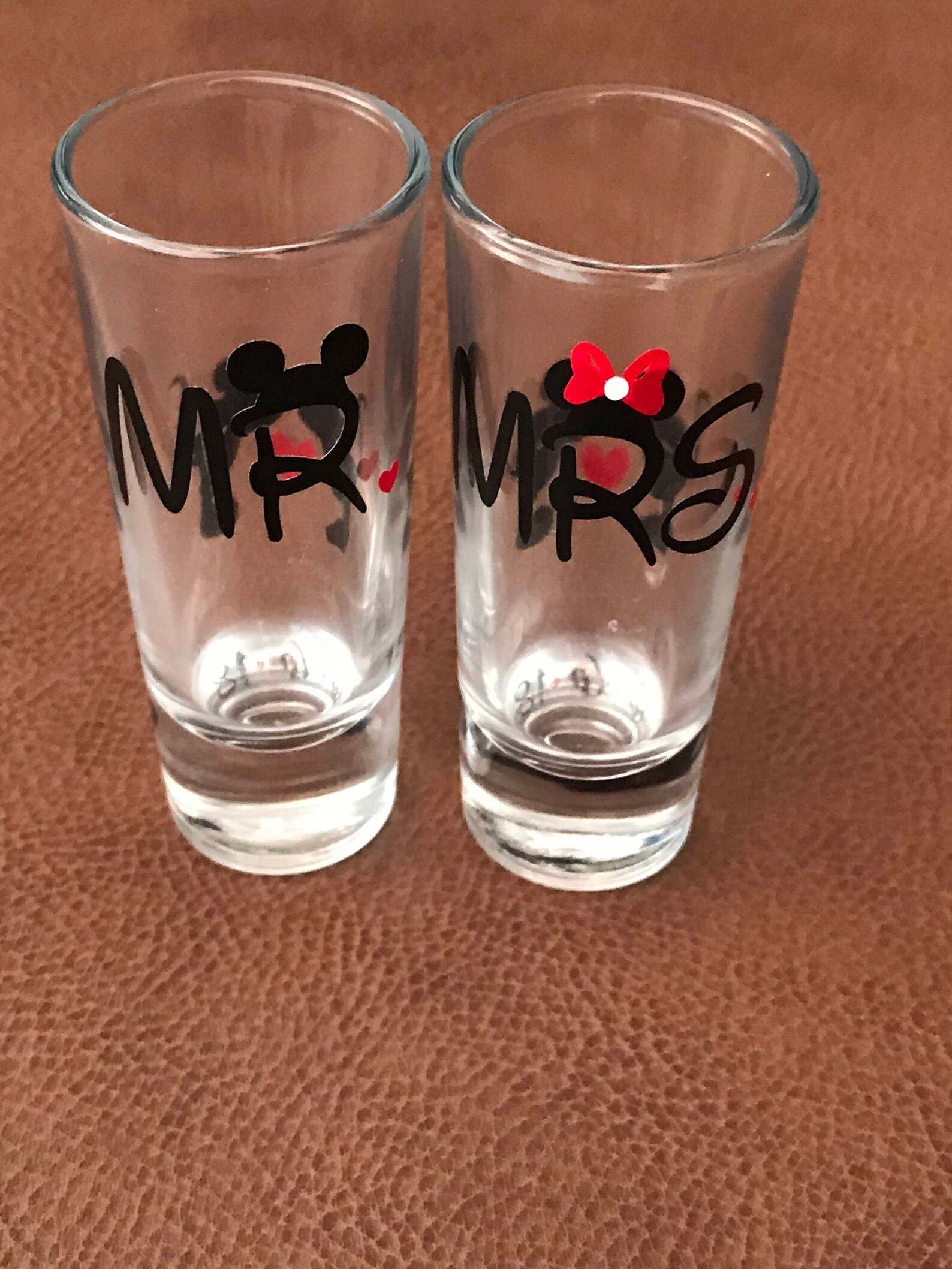 Disney Shot Glasses: Bride & Groom One Lucky Mr./soon to Be - Etsy